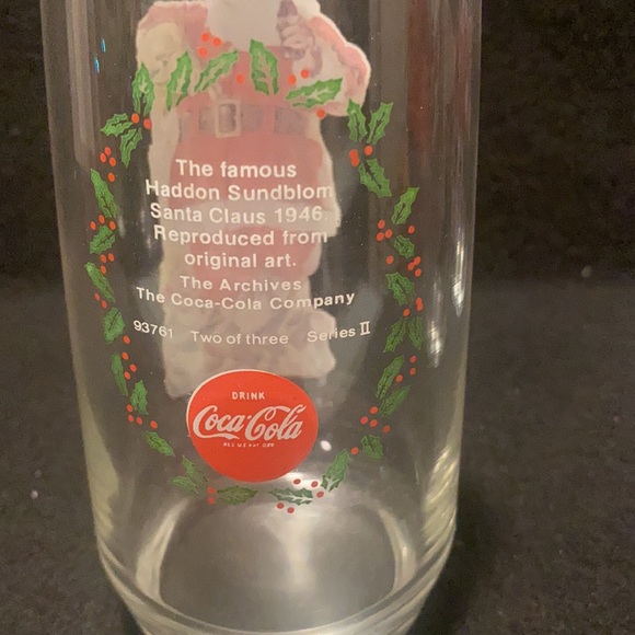Coca Cola | Dining | Vintage Cocacola 3 Piece Haddon Sundblom Santa ...